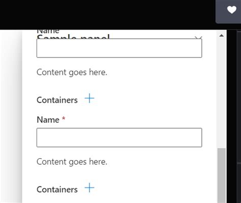 Complex Content In Scrollable Panel Overlap The Panel Title Issue Microsoft Fluentui