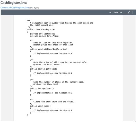 Solved Submit Assignment Cashregister Submitting A File