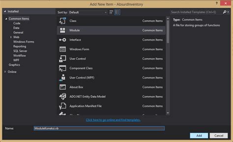 Hacklist S Web Cara Membuat Modul Koneksi VB NET Dengan Database Mysql Pada Xampp