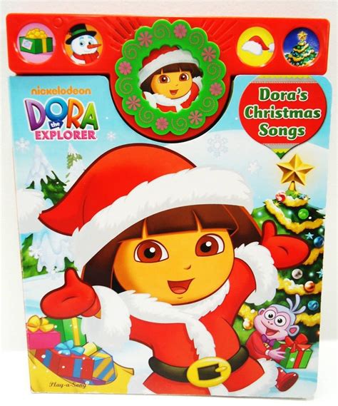 NICKELODEON DORA THE EXPLORER CHRISTMAS SONGS INTERACTIVE BOOK NEW