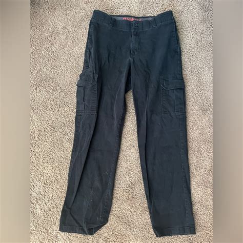 Dickies Pants Vintage Dickies Cargo Pants Black Flexible Material