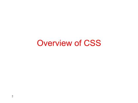 Ppt Cascading Style Sheets Css Powerpoint Presentation Free