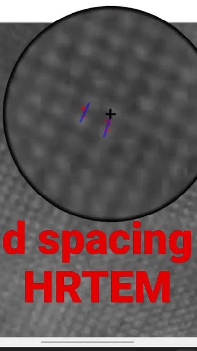 calculate d spacing from hrtem images youtube