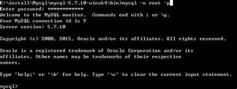 安装mysql绿色版及解决can t connect to mysql server on localhost 10061 问题