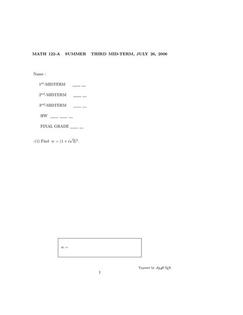 midterm exam questions for design of experiments pstat 122 docsity