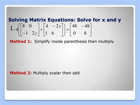 PPT 4 1 Matrix Operations PowerPoint Presentation Free Download ID 3079181
