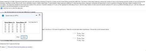 Solved Ramp Metering Is A Traffic Engineering Idea That