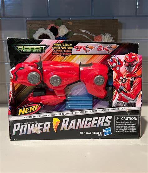 Power Rangers Beast Morphers Cheetah Beast Blaster From Tv Show Red