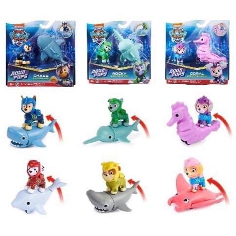 正版paw Patrol 汪汪隊立大功 水行狗狗英雄組 珊瑚 阿奇 毛毛 灰灰 小礫 天天 路馬 蝦皮購物
