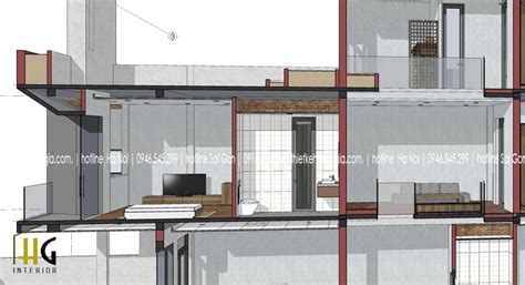 Modern 3 Storey House Design In Hung Yen
