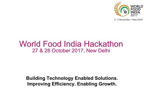 World Food Hackathon Pptx