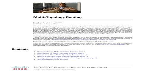multi topology routing multi topology routing information about multi