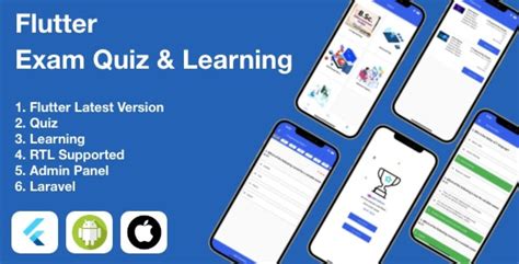 Flutter Exam Quiz Full App Clean Codz