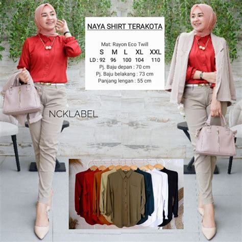 Jual Naya Shirt Kemeja By Nck Label Shopee Indonesia
