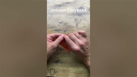 Easy Capybara Origami Tutorial Paper Capybara Origami Folding How