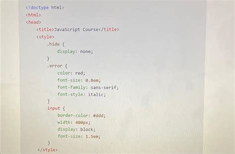 Solved Form Validator This Project Is An Example Of A