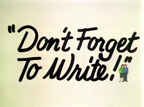don t forget to write tvark