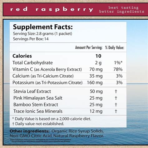 Superieur Electrolytes Packets Red Raspberry 14 Packets