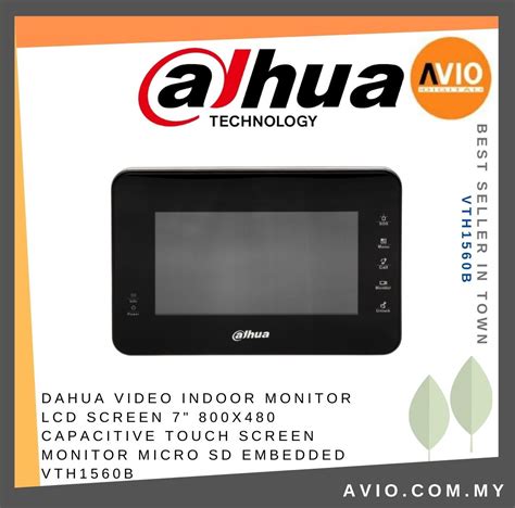 Dahua Video Indoor Monitor Lcd Screen 7 800x480 Capacitive Touch Screen Monitor Micro Sd