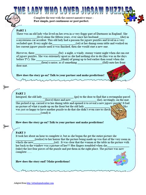 Narrative Tenses Pdf