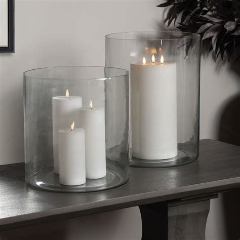 Tasman Glass Cylinder Vase Large Wholesale By Hill Interiors