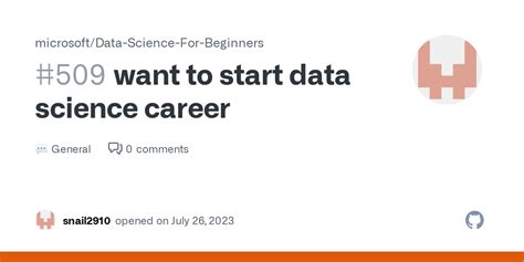 Want To Start Data Science Career · Microsoft Data Science For