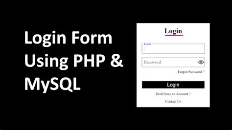 Simple Login And Logout System In Php And Mysqla Step By Step Guide