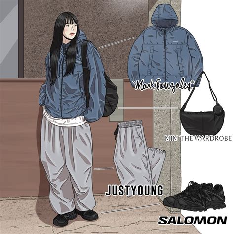 승배ㅣ일러스트레이터 On Instagram 가을 코디 바람막이 패션 일러스트