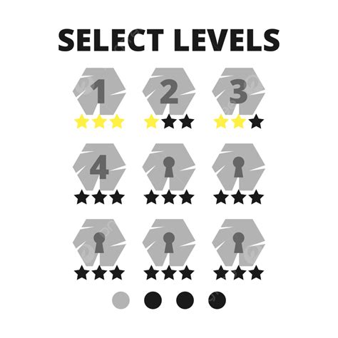 중세 선택 수준 비디오 게임 Ui 게임 수평 Png 일러스트 및 벡터 에 대한 무료 다운로드 Pngtree