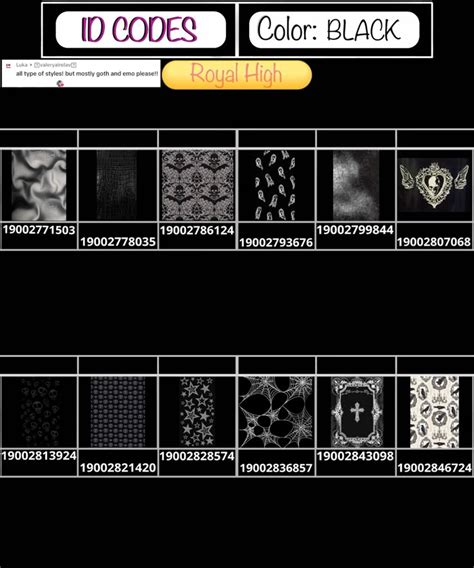 🖤blackwhite Emo Patterns Patrones