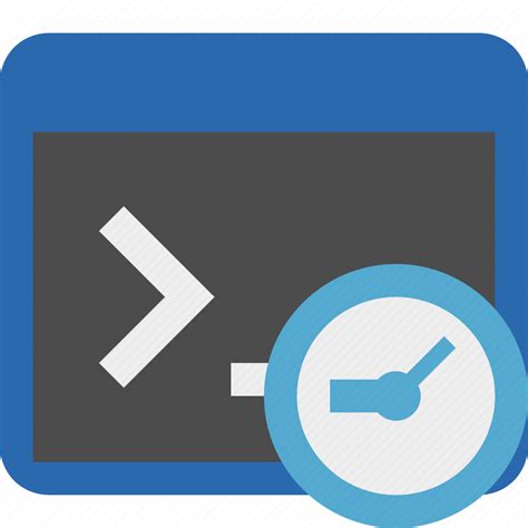 clock cmd command prompt shell terminal icon download on iconfinder
