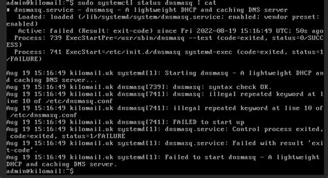 unable to start dnsmasq support yunohost forum