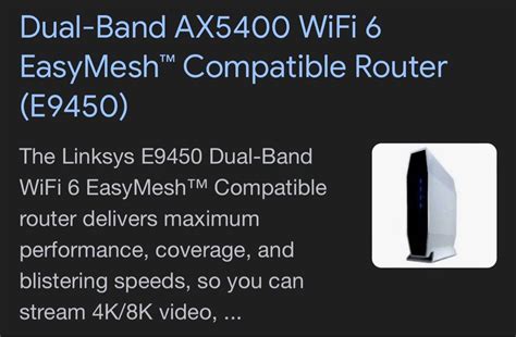 Rare Linksys E9450 Dual Band Ax5400 Wifi 6 Easymesh Compatible Router 2 Pack Computers