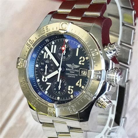 Breitling Avenger Skyland Blue Thunder Automatic Watch A13380 Chrono