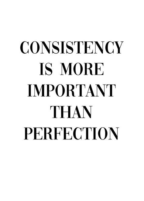 Consistency Success Quote Poster Picture Metal Print Paint By