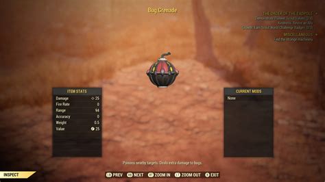 Fallout 76 Bug Grenade By Spartan22294 On Deviantart