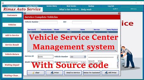 Vehicle Service Management System Report At Michael Stover Blog