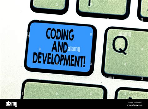 Text Sign Showing Coding And Development Conceptual Photo To Program