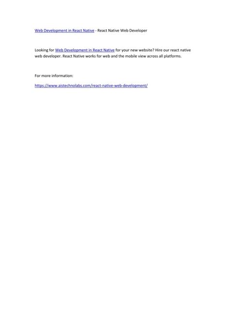 Ppt Introduction To React Native Powerpoint Presentation Free