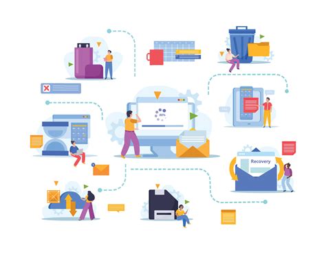 Data Recovery Backup Composition 29182669 Vector Art At Vecteezy