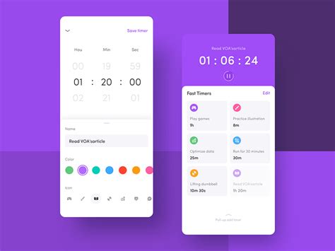 Timers Ui By Ggua For Coco On Dribbble