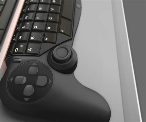 Gamepad Keyboard Hybrid Idea Free 3d Model Cgtrader