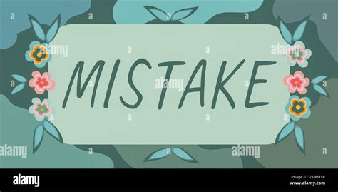 Conceptual Caption Mistake Business Concept Misconception About The Meaning Of Something Thing