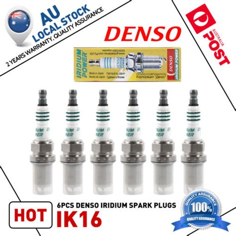 6 Denso Iridium Spk Plugs Ik16 For 95~97 Mitsubishi Mirage Cj21 Ck2a