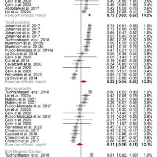 Forest Plot Resulting From The Random Effects Model For The Correlation Download Scientific