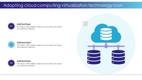 Adopting Cloud Computing Virtualization Technology Icon PPT Example