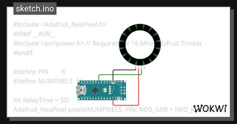 Neopixelring Wokwi Esp32 Stm32 Arduino Simulator