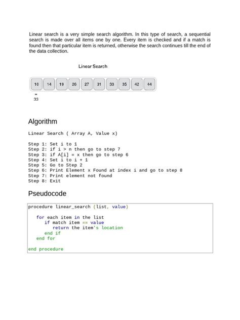 Unit6searching Linearsearchpart1 Pdf