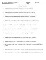 Molality Worksheet Calculating Molality Of Solutions Course Hero