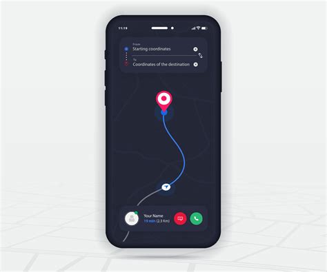 Map GPS Navigation App Ux Ui Concept Mobile Map Application Smartphone App Search Map